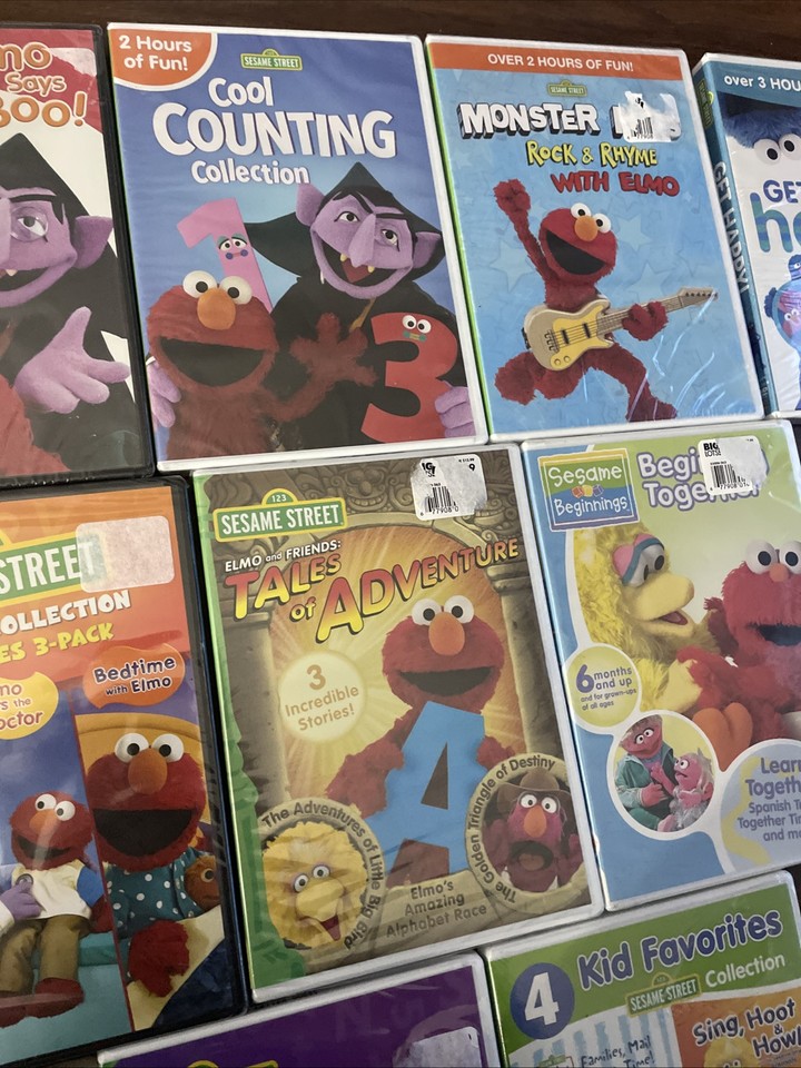 Sesame Street Elmo’s World (12 DVD Lot) ELMO Songs Kids Shows All ...