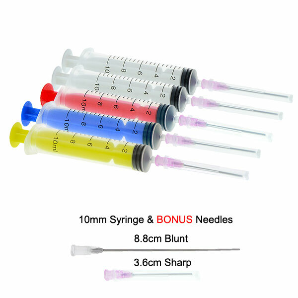 Colour Disposable Syringe & Needles Refill Ink Cartridges & CISS Inkjet ...