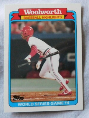 1988 Woolworth #26 Willie McGee St. Louis Cardinals World Series ...