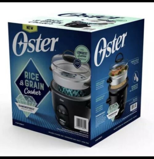Case of two (2) Oster Rice Cookers DiamondForce Nonstick 6-Cup Electric ...
