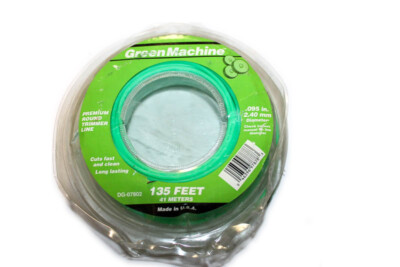 Green Machine Parts Trimmer Line .095" 2.40mm Dia. 135' 41 Meters Roun ...