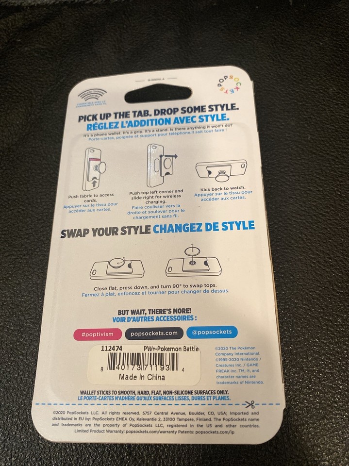 PopSockets Popwallet+ Nintendo Pokèmon Battle CC ID Pop Socket Pop ...