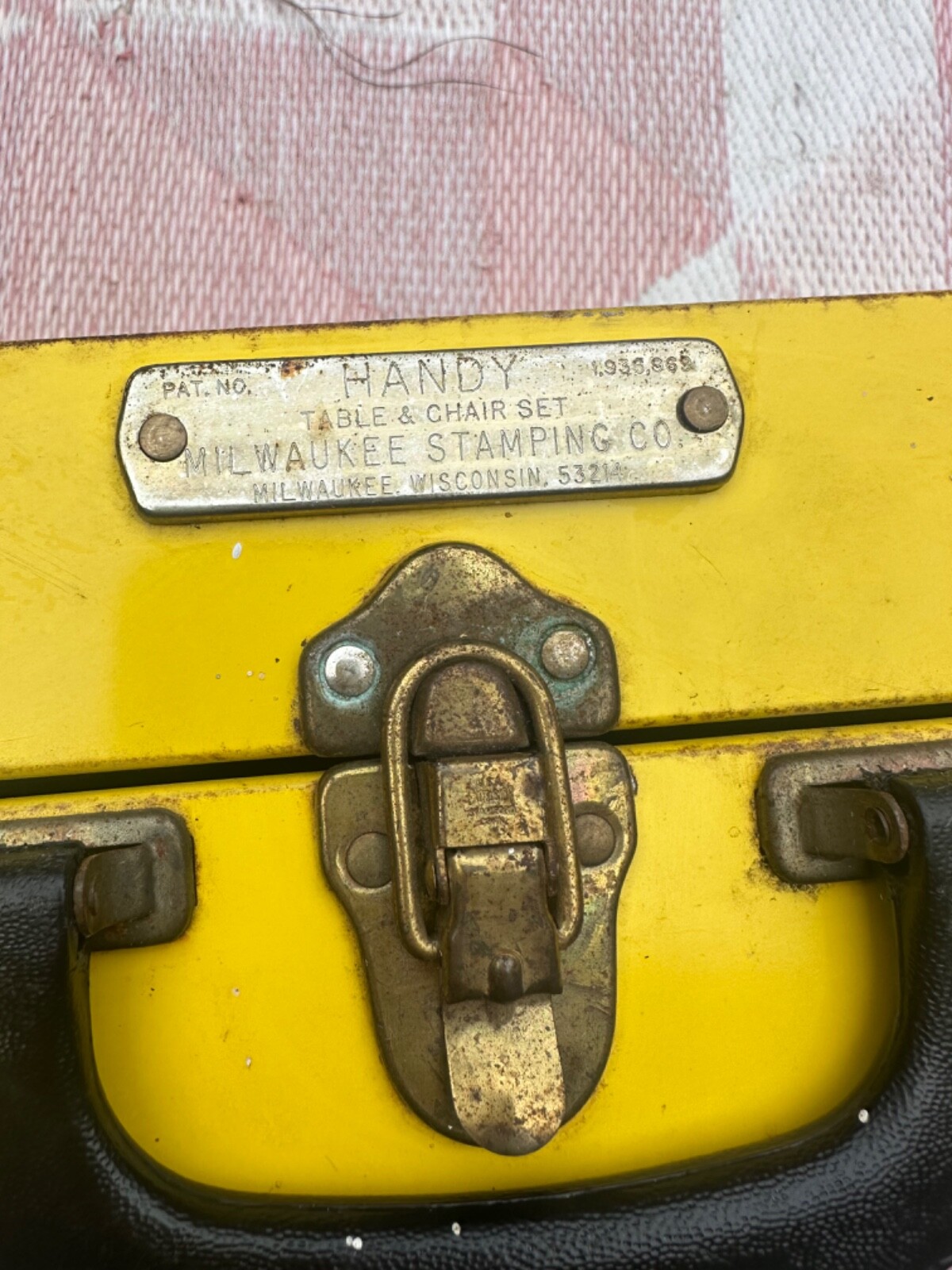 Handy Table and Chair Set by Milwaukee Stamping Co. | eBay