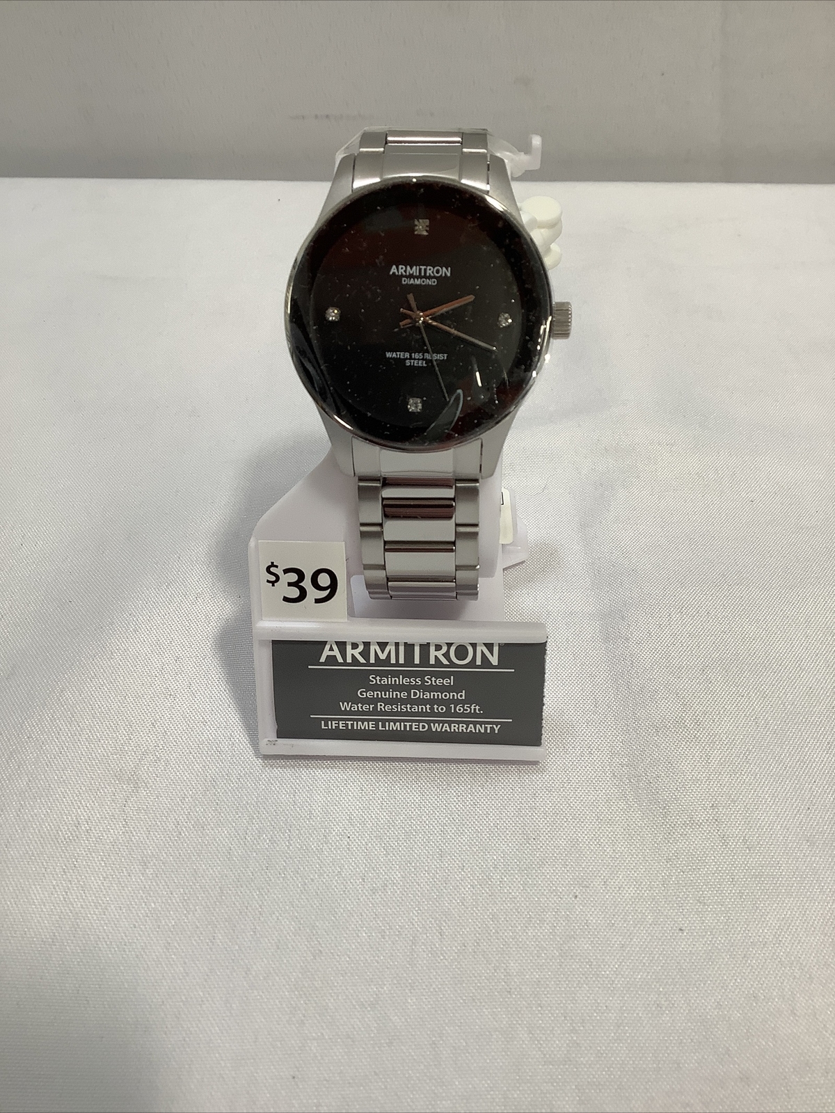 Armitron Stainless Steel Water Resistant Silver Watch | eBay