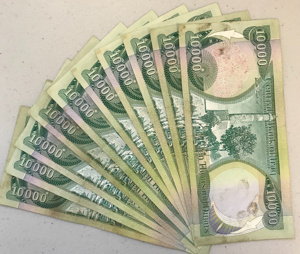 870,000 Iraqi Dinar - Limited Quantity - 87 x 10000 IQD Banknotes ...