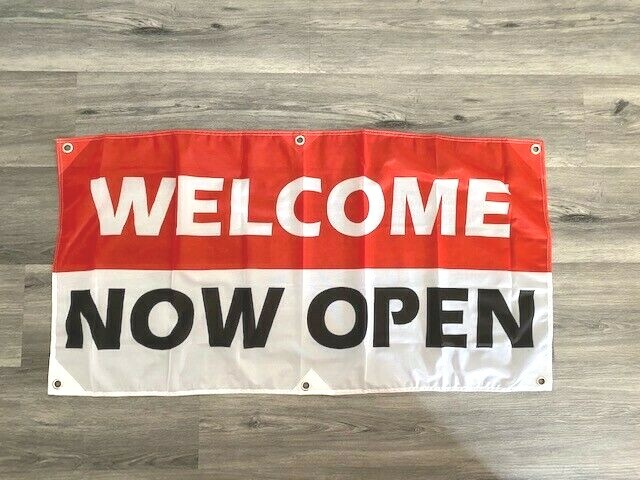 Red Welcome Sign Easy Vertical Welcome Sign Reversible For The