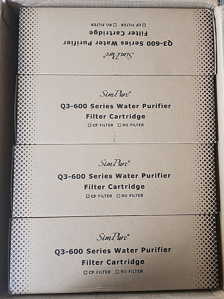 4 - CF Water Filter Cartridge Replacement For SimPure Q3-600 Tankless ...
