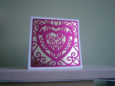 Handmade 5x5 Be Mine Greeting Card | eBay UK