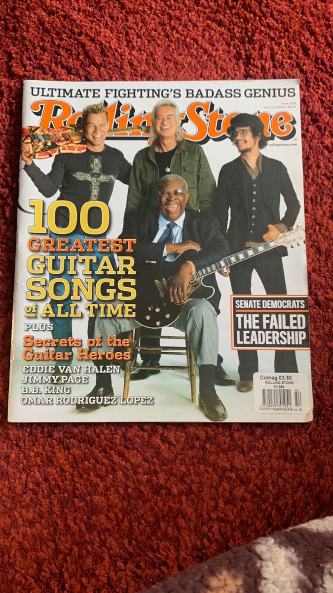 June 2008 Rolling Stone Magazine 100 Greatest Guitar Songs Amazon.com: