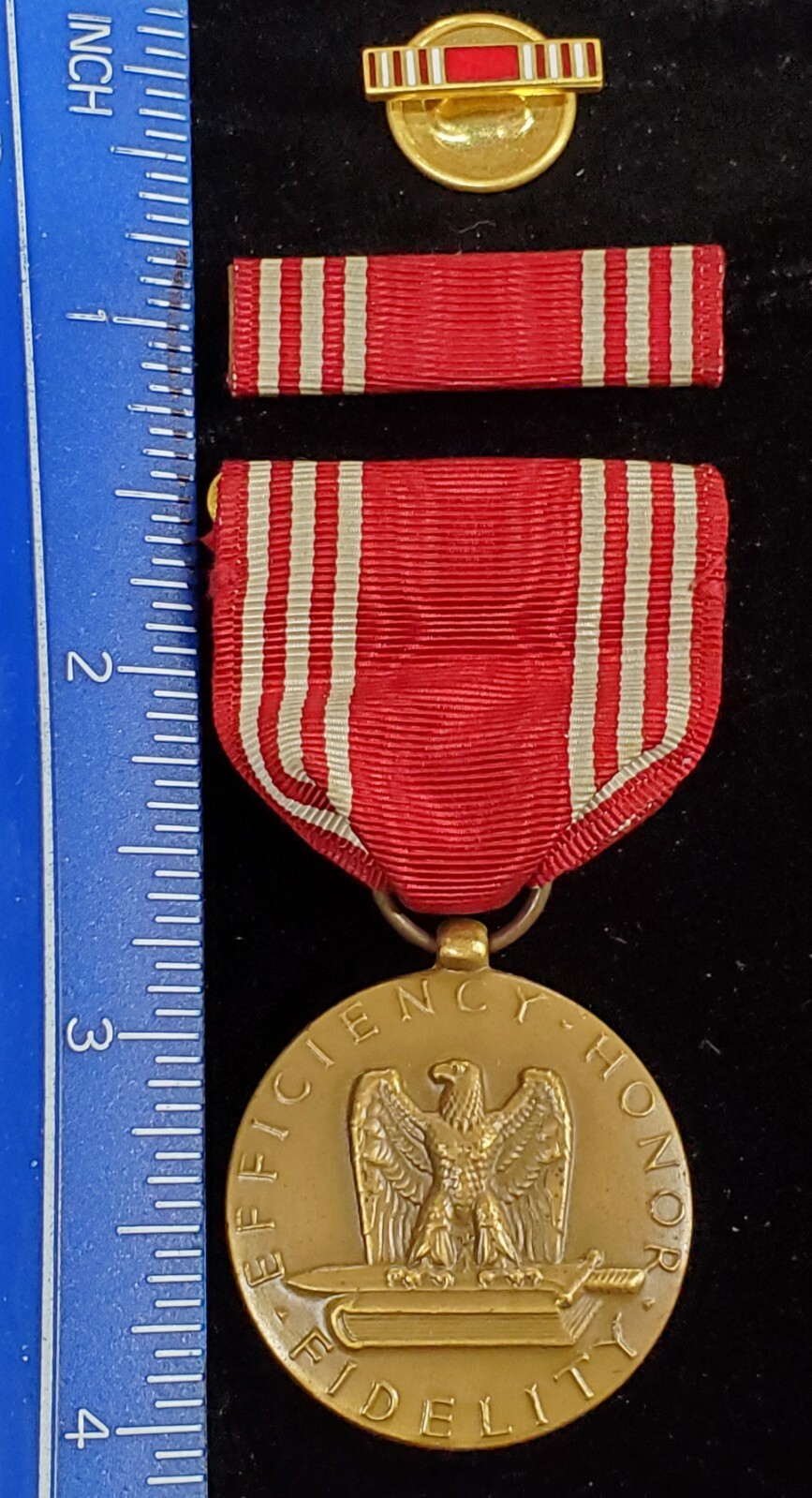 WW2 ARMY GOOD CONDUCT MEDAL, LAPEL PIN, RIBBON | eBay