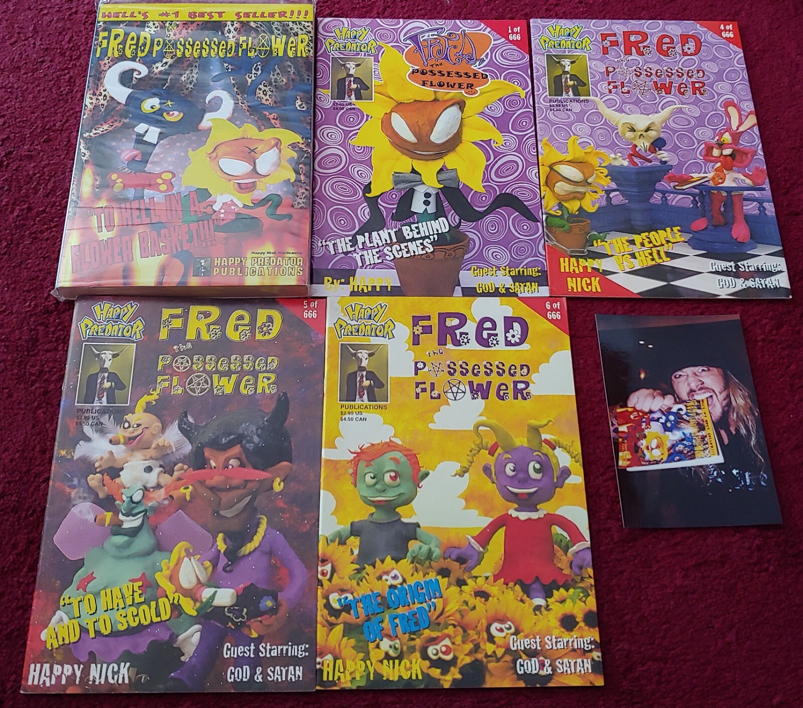 FRED THE POSSESSED FLOWER Trade Paperback & issues 1,4-6 by Sinn Bohdi Kizarny 9780968562604 ...