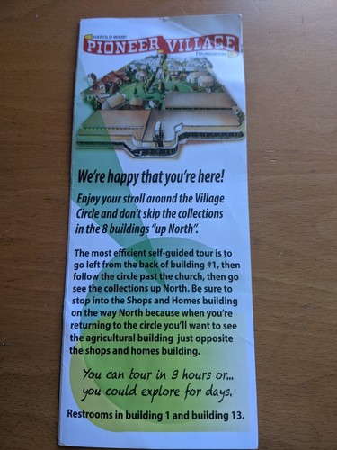 Map and Guide PIONEER VILLAGE Minden Nebraska 2023 | eBay