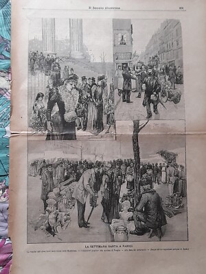 Paris 1891 _ The Holy Week _original print | eBay