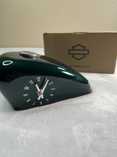 NEW Harley Davidson Tank Desk Clock Analog Green | eBay