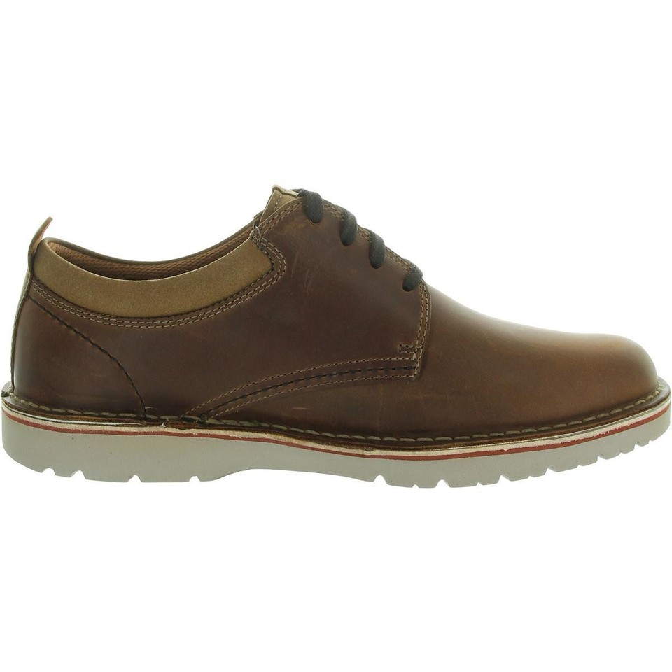 Clarks Mens Eastridge Low Brown Lace-Up Derby Shoes 8.5 Medium (D) BHFO ...