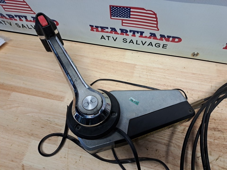 OMC Shifter Throttle Control Assembly Trim Switch and Wiring And Cables ...