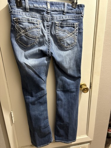 Ariat Real Denim Mid Rise Bootcut Jeans Women's 32R Medium Wash Rodeo ...