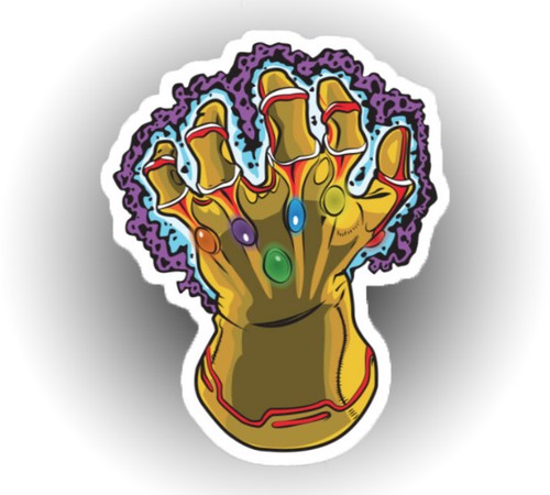 Marvel Thanos Infinity Gauntlet stones glove avengers car laptop ...