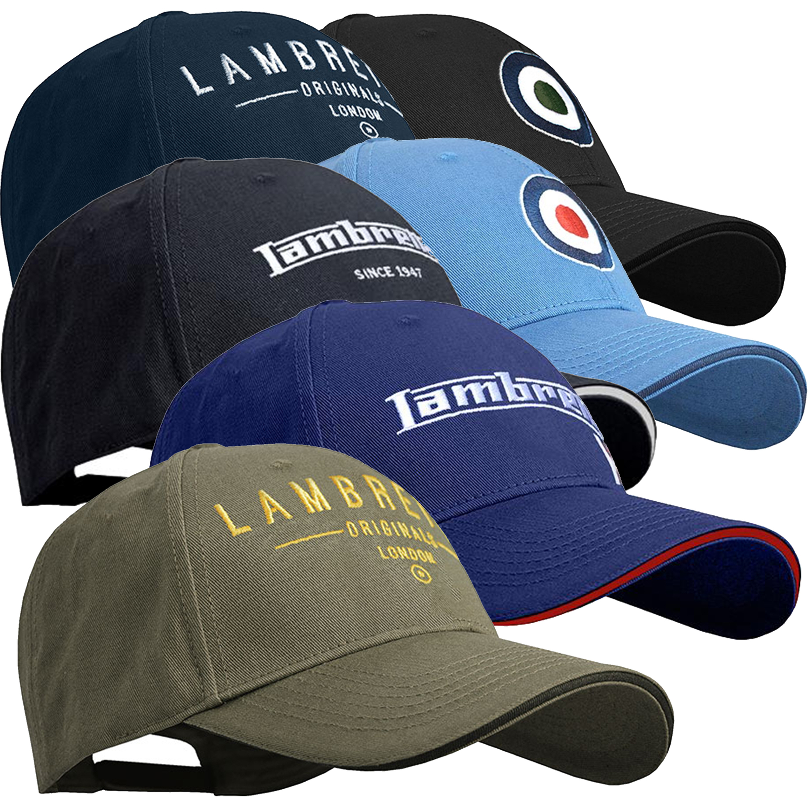Mens Lambretta Original Classic Logo Target Baseball Cap | eBay