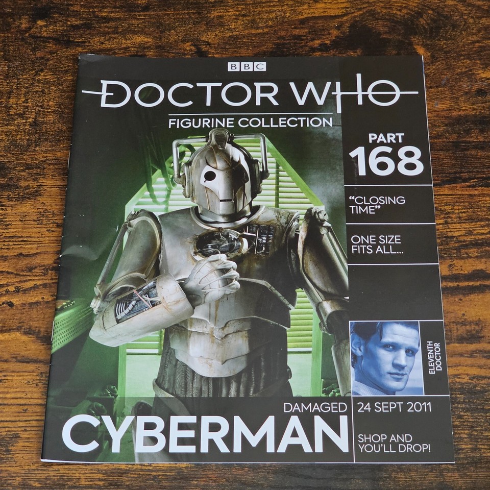 Eaglemoss Doctor Who Figurine #168 - Damaged Cyberman - With Magazine ...
