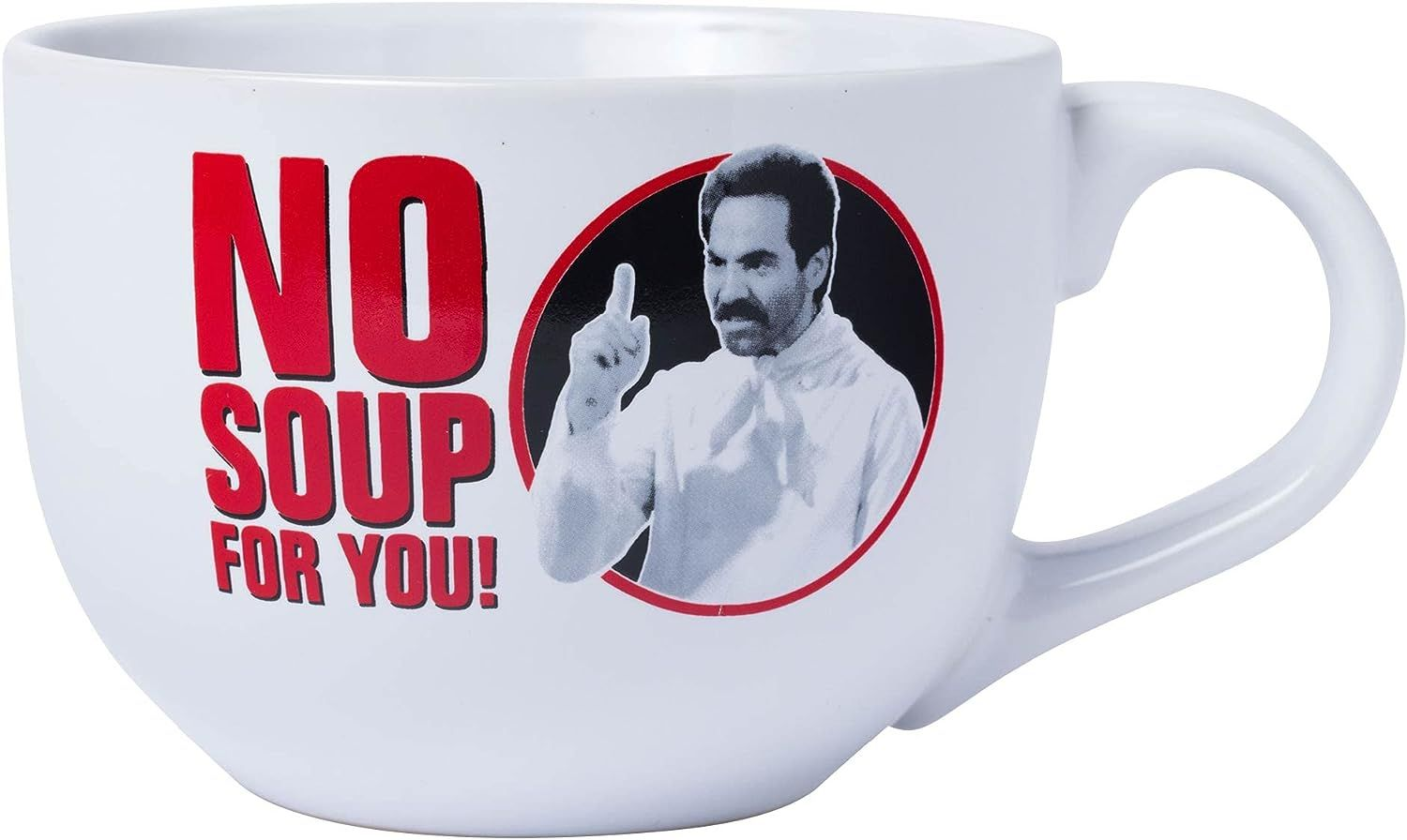 Silver Buffalo Seinfeld No Soup For You Ceramic Mug, 24 Ounces ...