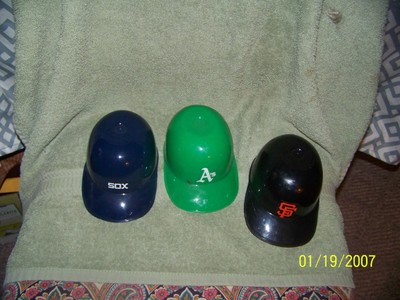 lot of {3] vintage mini plastic baseball batting helmets | eBay