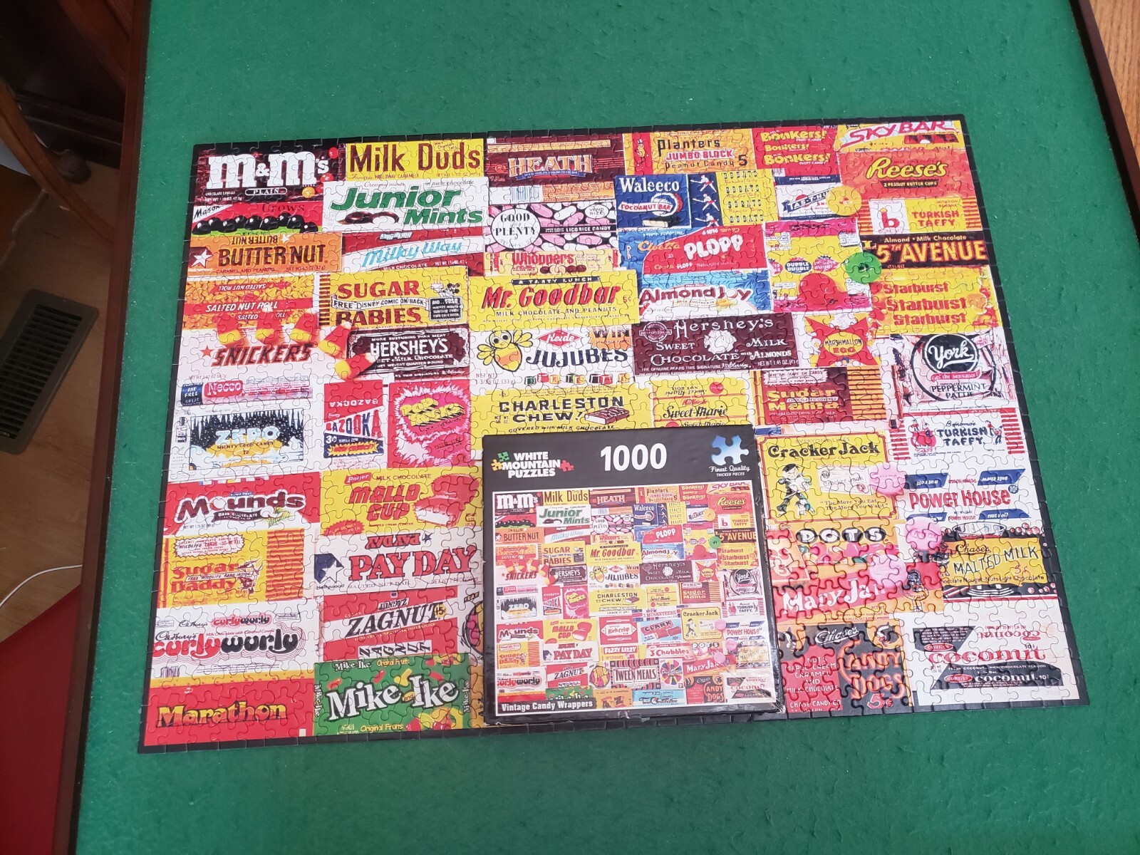 White Mountain Jigsaw Puzzle 1,000 piece "Vintage Candy Wrappers ...