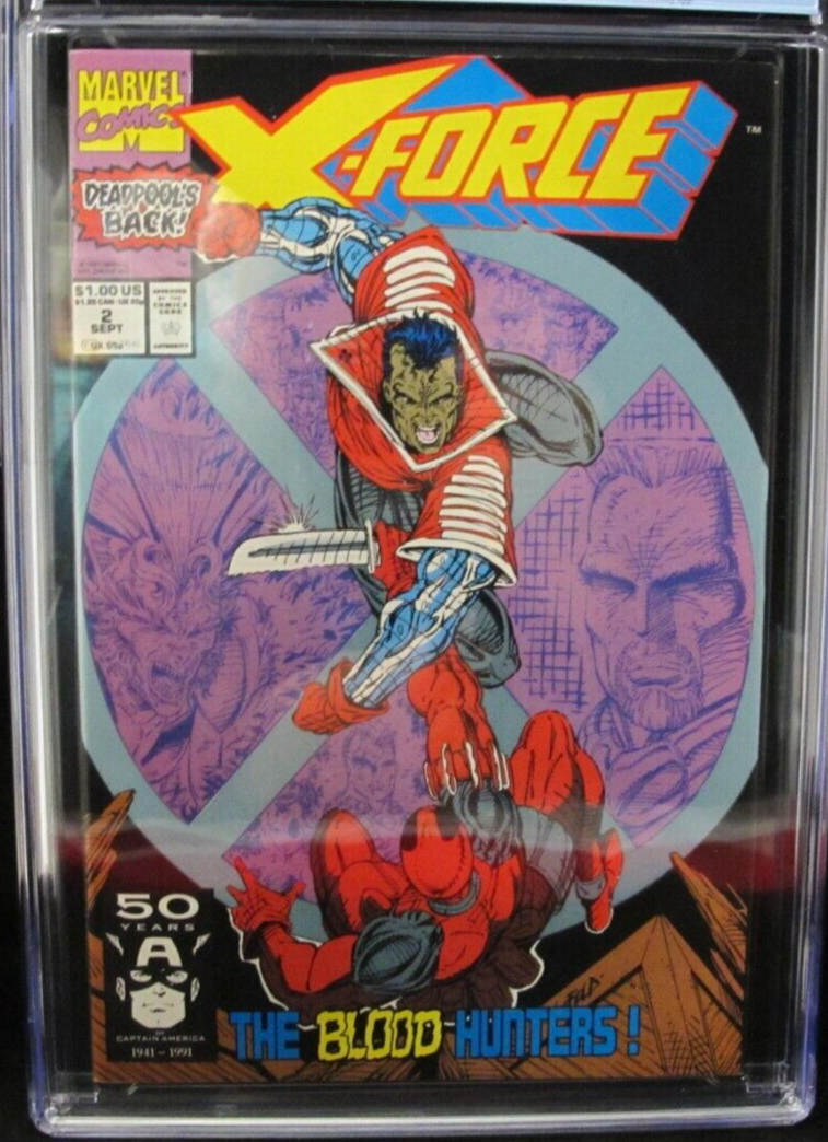 X-Force #2 CGC 9.0 2nd Appearance Deadpool 1st App Weapon X Garrison ...