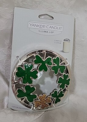 Yankee Candle Green Shamrocks w/1 Gold Shamrock Illuma Lid - NEW | eBay