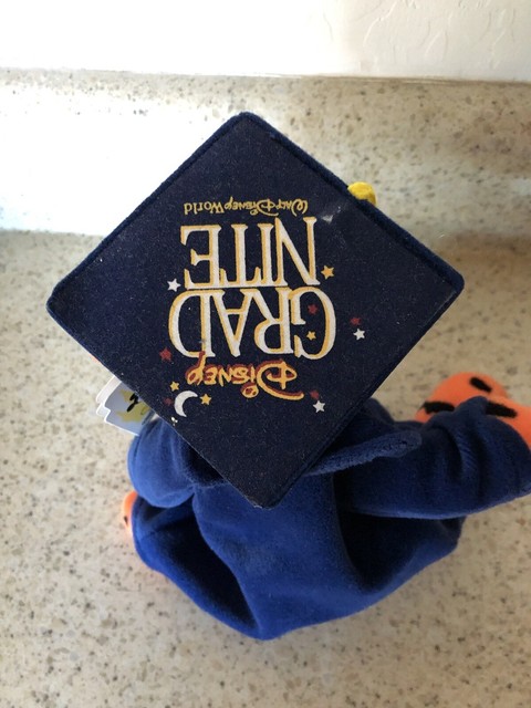 Disney 1999 Tigger & Goofy Grad Nite Graduation Beanie Bag Plush -set ...