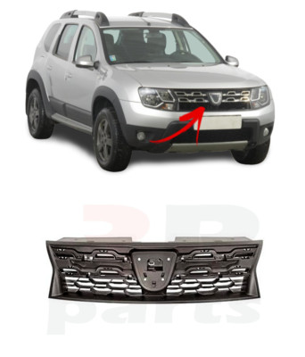 Pour Dacia Duster 2013-2017 Neuf Avant Bumper Intérieur Noir Grille ...