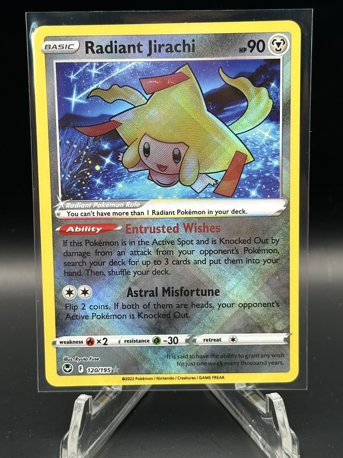 Pokemon Radiant Jirachi #120/195 Silver Tempest Ultra Rare Holo NM Tcg Card Game | eBay