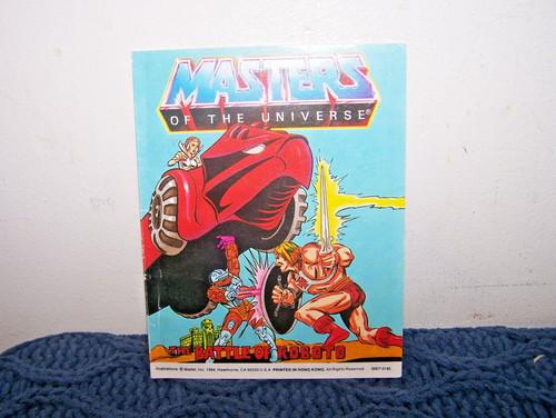 MOTU MASTERS OF THE UNIVERSE HE-MAN ROBOTO 100% W/ORIGINAL MINI COMIC ...