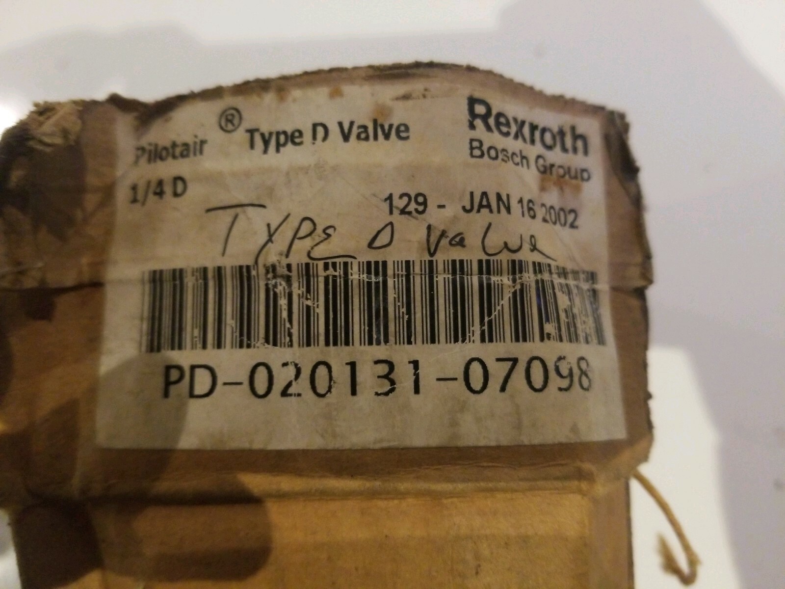 Rexroth Pilotair PD-020131-07098 Pneumatic Directional Control Valve w ...