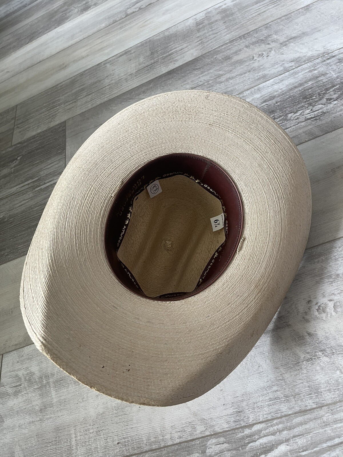 Atwood Hereford Low Crown Straw Cowboy Hat 7x 6-3/4” … - Gem