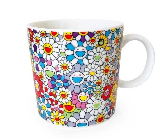 TAKASHI MURAKAMI Coffee Tea Mug Cup Flower Ohana kaikaikiki Exclusive ...