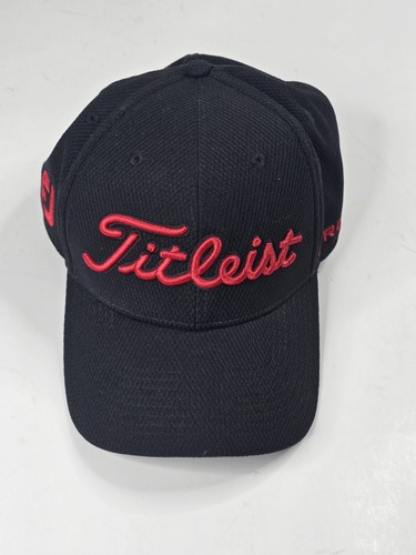 Titleist Golf Tour Performance Golf Hat COLOR: Black/Red Sz M/L FJ Logo ...