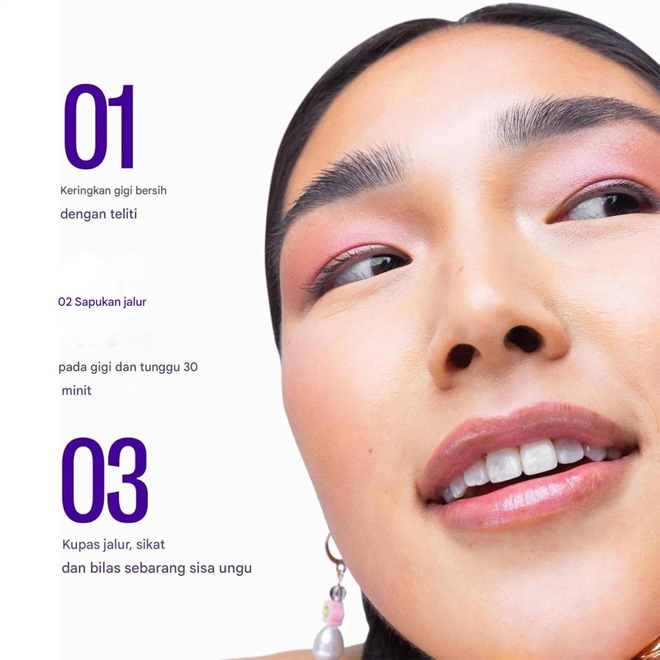 Hismile V34 Whitening Strips, Purple Teeth Whitening Strips NEW UK ...