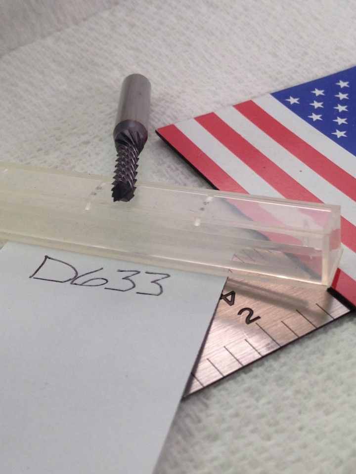1 NEW 6MM SHANK CARBIDE BURRS DOUBLE CUT. DRILL POINTER USA MADE {D633 ...