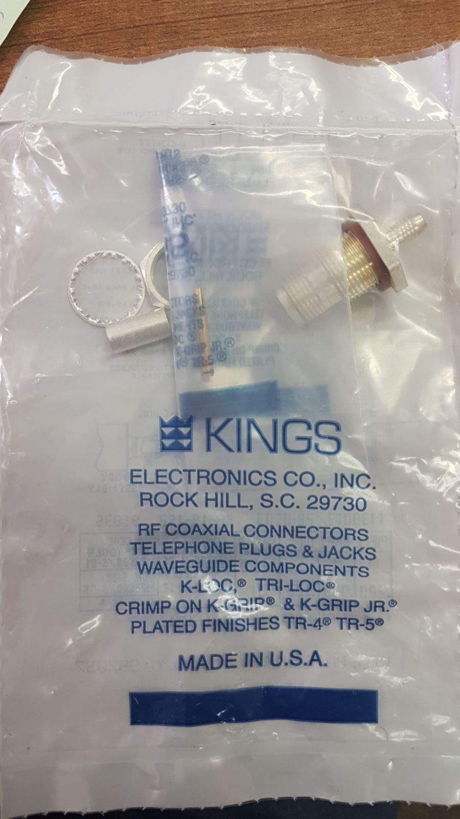 LOT OF 2 PCS. KINGS M39012/28-0503 RF / Coaxial Connector KA-19-152 | eBay