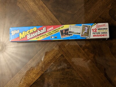 1992 TOPPS BASEBALL MICRO BASEBALL COMPLETE CARD SET FACTORY SEALED BOX ...