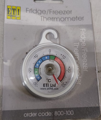 ETI Ltd 800-100 Fridge Freezer Thermometer Dial Temperature Gauge Pack ...