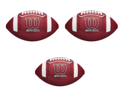 3-PACK Wilson Omega Footballs NFHS Best Ball in Football Regualtion ...