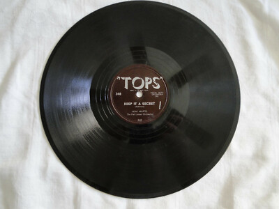 1952 Mimi Martel - TOPS REC 78 RPM 10" #348 - KEEP IT A SECRET / YOURS ...