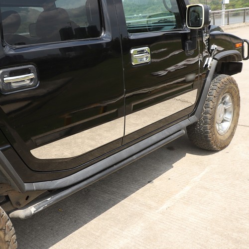 Chrome Stainless Steel Rocker Panel Trim Body Side For Hummer H2 2003 ...