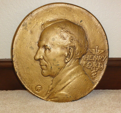 1933 Henry Ford Medal / Wall Plaque 16" Diameter, 30th Anniversary Of ...