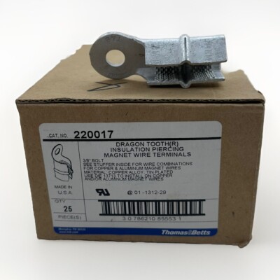 *New in Box of 25* T&B Dragon Tooth Insulation Piercing Magnetic Wire ...