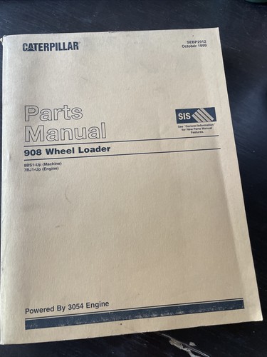 CAT CATERPILLAR 908 COMPACT WHEEL LOADER PARTS Book Catalog Shop MANUAL ...