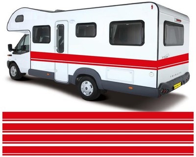 10m MOTORHOME VINYL STRIPES GRAPHICS STICKERS DECALS CAMPER VAN CARAVAN ...