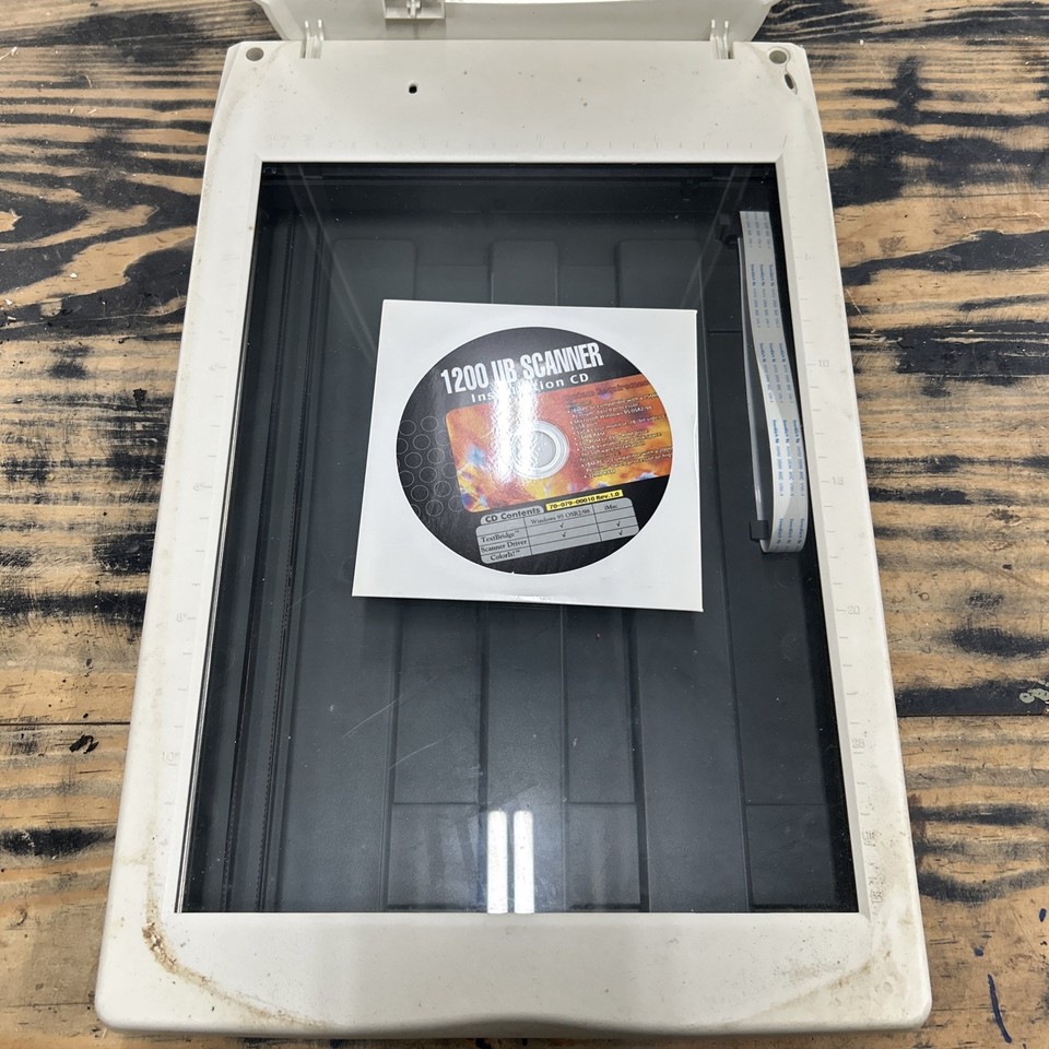 ⭐️⭐️⭐️⭐️⭐️ **UNTESTED** Mustek 1200 UB USB Flatbed Scanner for Windows ...